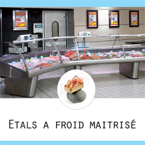 Counters with static back cooling | Tournus Equipement